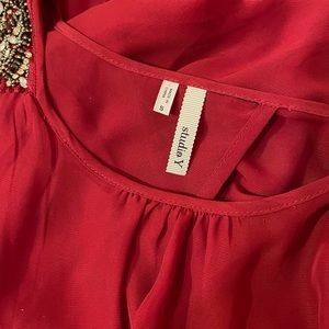 Studio Y | Dresses | Studio Y Dress W Shoulder Beadwork Open Back ...